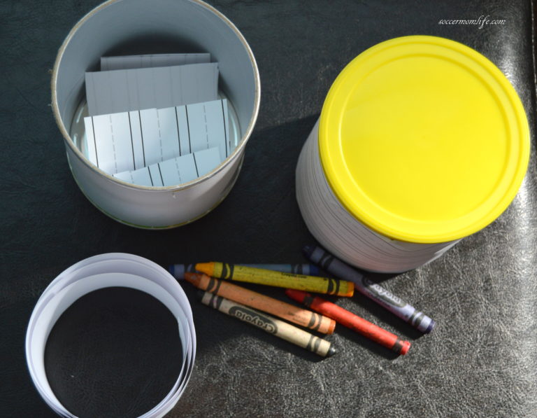 DIY Snack Container Travel Coloring Kits - Soccer Mom Life